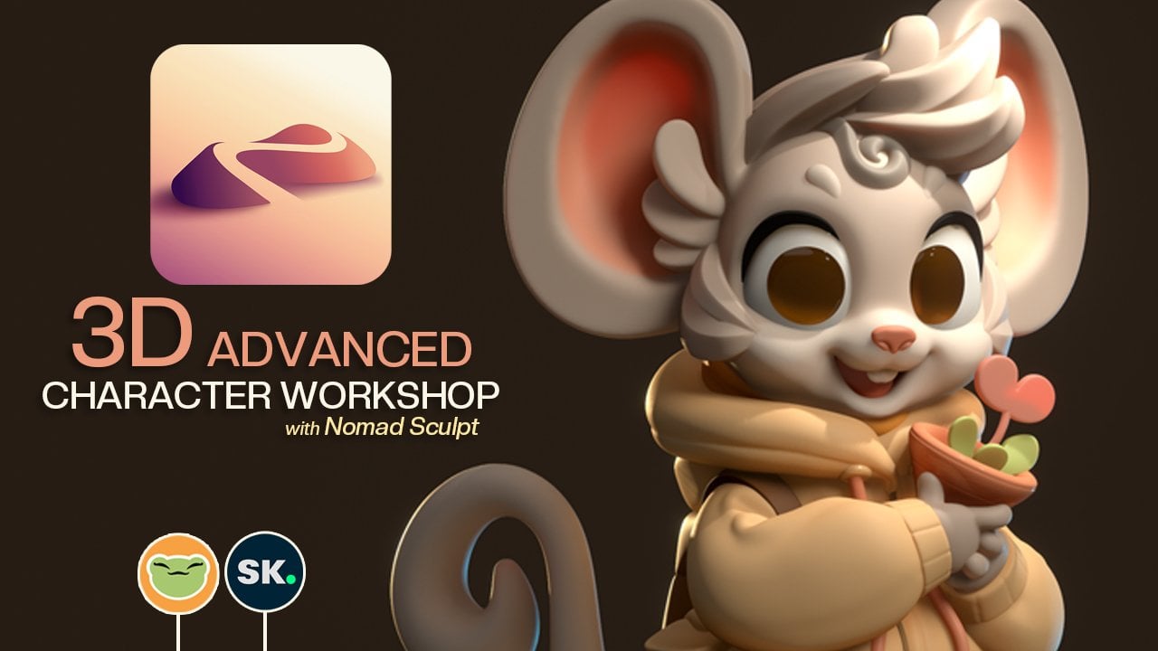 Online Course: 3D Advanced Character Workshop with Nomad Sculpt: Chibi ...
