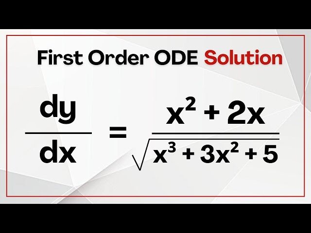 Free Video: Direct Integration Method - How to Solve First Order ...