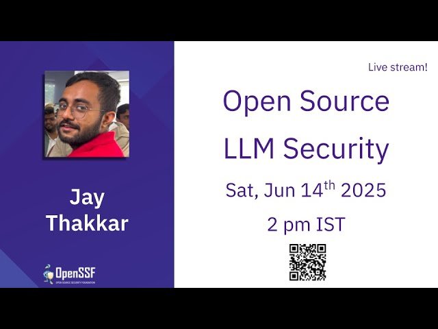 Free Video: Open Source LLM Security from OpenSSF | Class Central