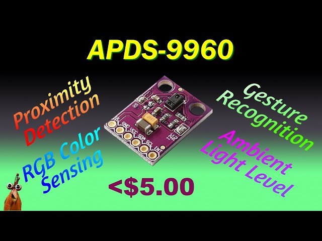 Free Video: APDS-9960 - A Multi-Sensor for Arduino and ESPHome from ResinChem Tech | Class Central