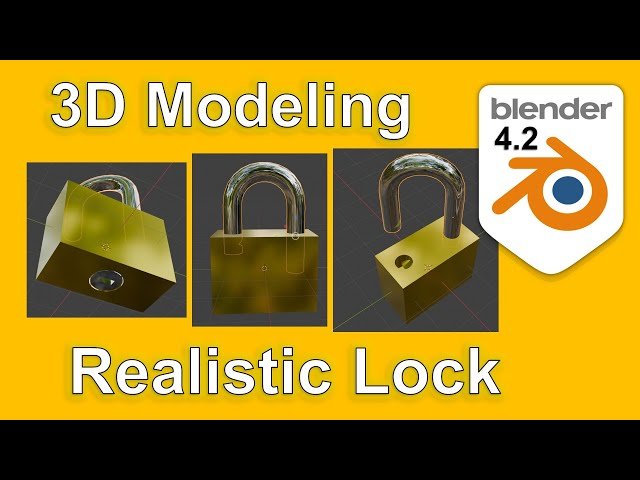 Free Video: Blender Lock 3D Modeling Tutorial - Full Workflow from Freedom Arts - 3D Animation ...