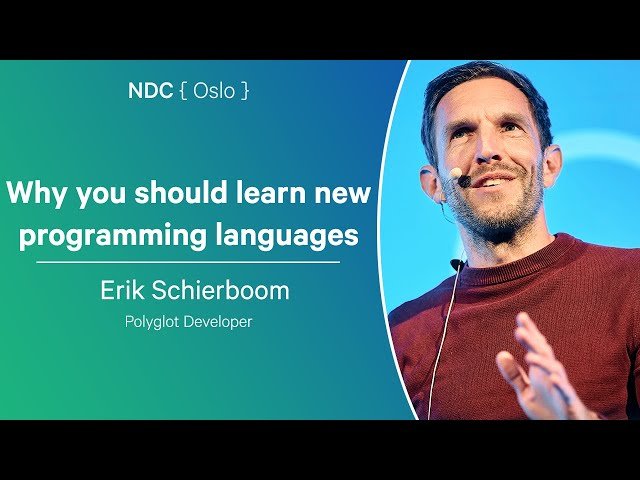 Free Video: Why You Should Learn New Programming Languages from NDC Conferences | Class Central