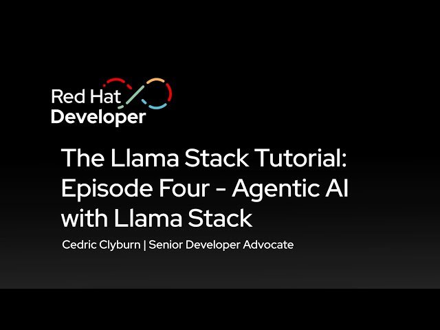 Free Video: The Llama Stack Tutorial - Agentic AI with Llama Stack - Episode 4 from Red Hat ...