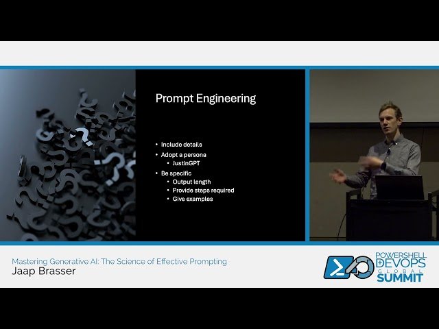 Free Video: Mastering Generative AI: The Science of Effective Prompting from Confreaks | Class ...