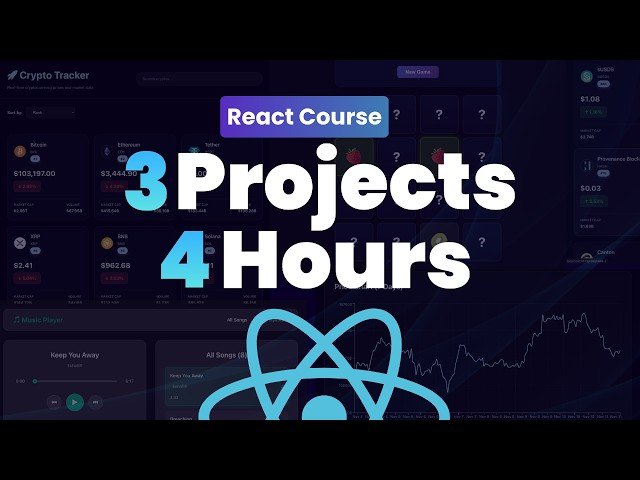 Free Video: Build 3 React Projects in 4 Hours - ReactJS Course For ...