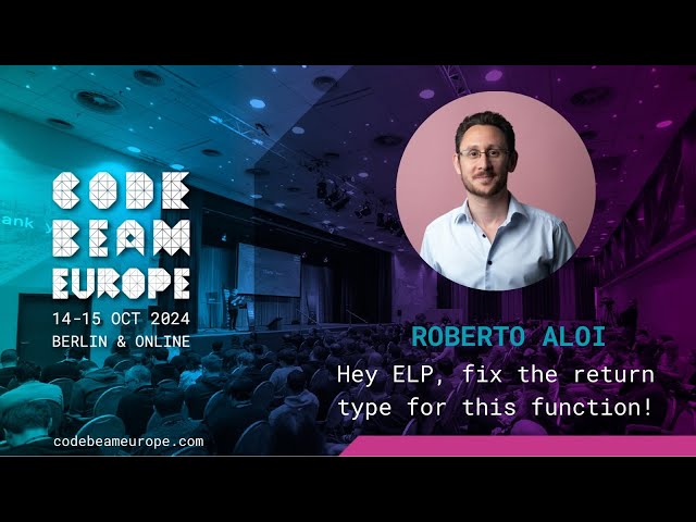Free Video: Hey ELP, Fix the Return Type for This Function! - Enhancing Erlang Code Quality with ...