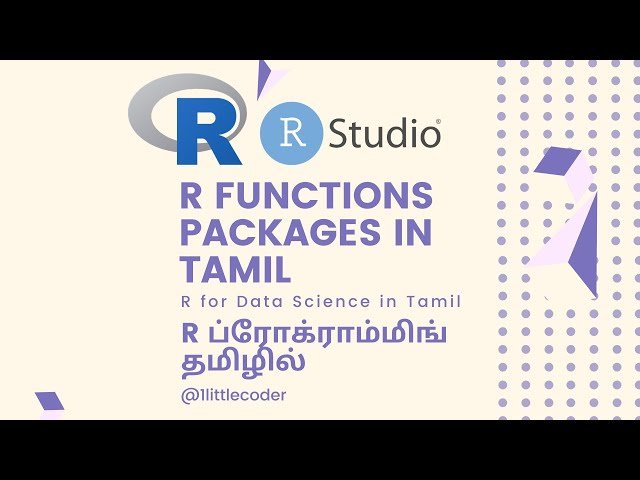 Free Video Functions And Packages In R Data Science Tutorial From 1littlecoder Class Central 2153