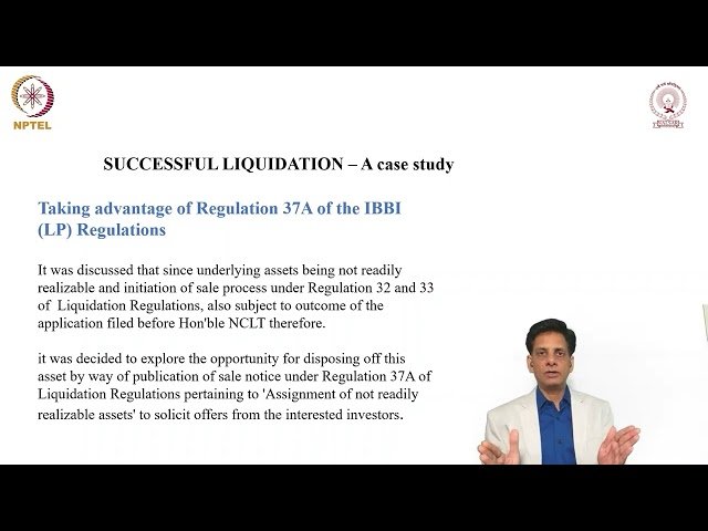 Free Video: Case Study on Successful Liquidation - Rajasthan State Industrial Development and ...