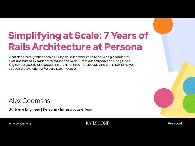 Free Video: Simplifying at Scale - 7 Years of Rails Architecture at ...