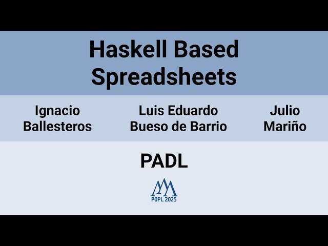 Free Video: Haskell Based Spreadsheets - Preventing Errors Through Functional Programming from ...