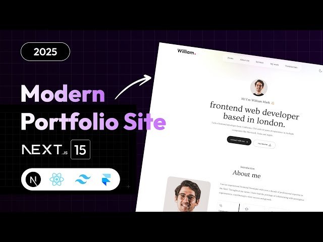 Free Video: How to Make Portfolio Website Using Next.js - Build Modern Portfolio Site in React ...