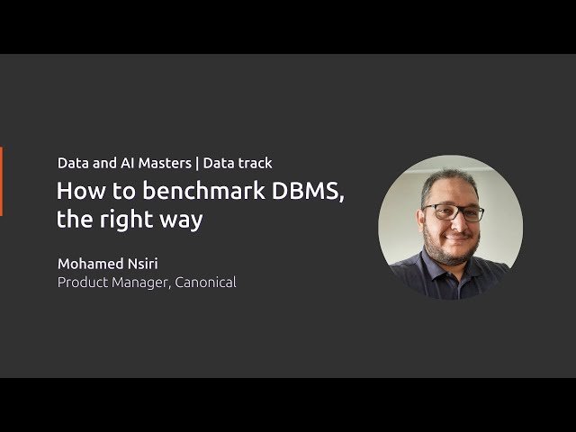 Free Video: How to Benchmark Your Database Management System Performance and Configuration from ...