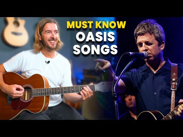 Free Video: Top 10 Easy Oasis Songs for Guitar - Beginner Tutorial from Andy Guitar | Class Central