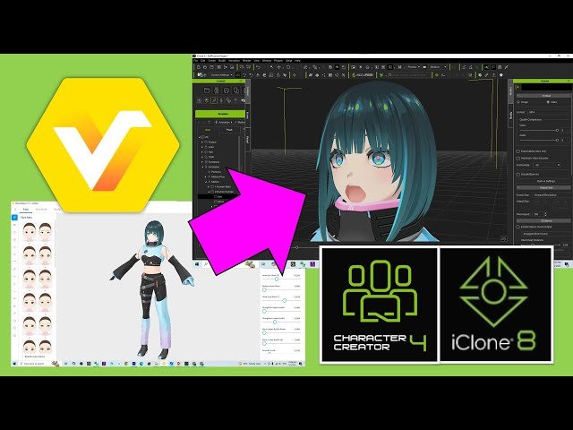 Free Video: Vroid Studio to iClone 8 and Character Creator CC4 with Facial Lip Sync - Tutorial ...