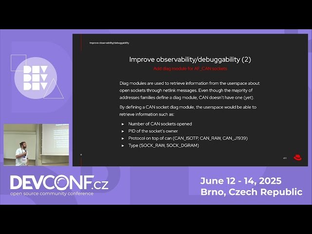 Free Video: Refining the Linux Kernel CAN Stack for RHIVOS from DevConf | Class Central