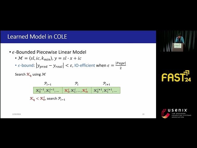 Free Video: COLE: A Column-based Learned Storage for Blockchain Systems from USENIX | Class Central