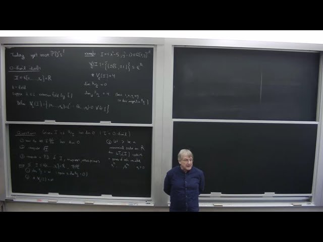 Free Video: Computational Commutative Algebra and Computational Algebraic Geometry - Lecture 9 ...
