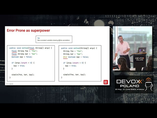 Free Video: Automating Away Bugs with Error Prone in Practice from Devoxx Poland | Class Central