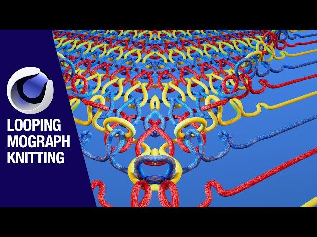 Free Video: Creating a Looping 3D Knitting Animation in Cinema 4D Using Mograph Cloner and ...