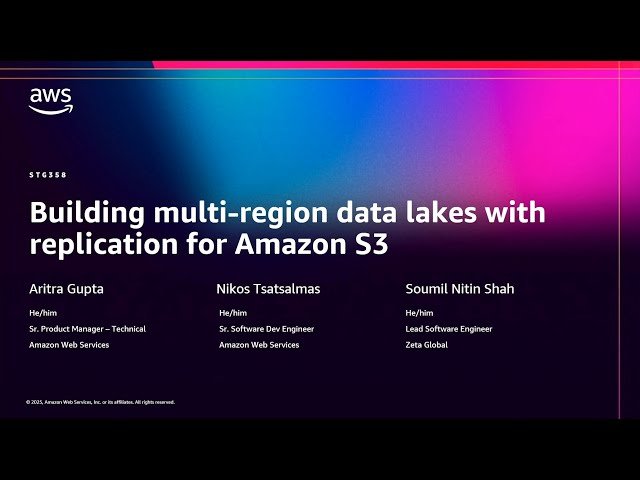 Free Video: Building Multi-Region Data Lakes with Replication for Amazon S3 Tables from AWS ...