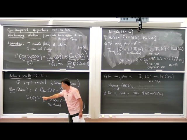 Free Video: Co-tempered A-packets and Local Intertwining Relations from ...