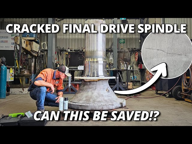 Free Video: Can We Save This Cracked Final Drive Spindle Off a CAT 793 ...