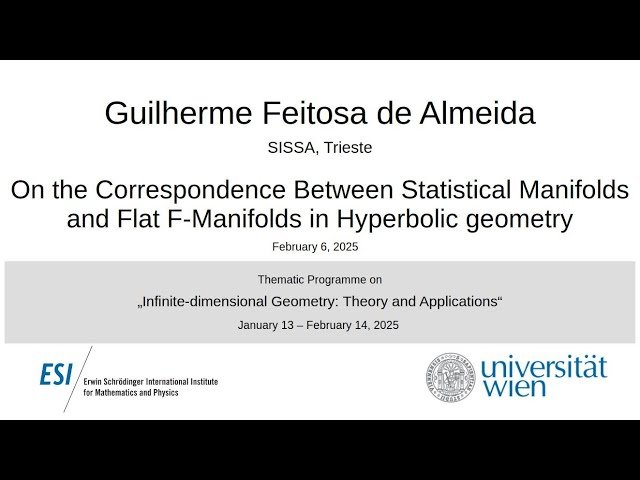Free Video: On the Correspondence Between Statistical Manifolds and ...