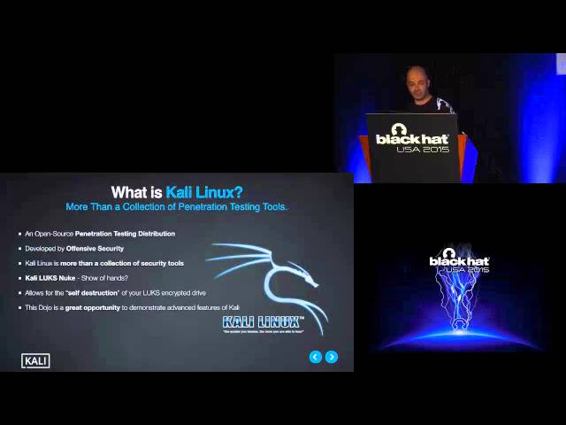 Black Hat Talk: The Kali Linux Dojo Workshop - Rolling Your Own - Generating Custom Kali Linux ...