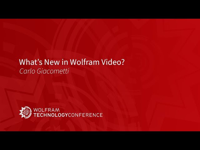 Free Video: What's New in Wolfram Video: Advanced Editing and Generation Capabilities from ...