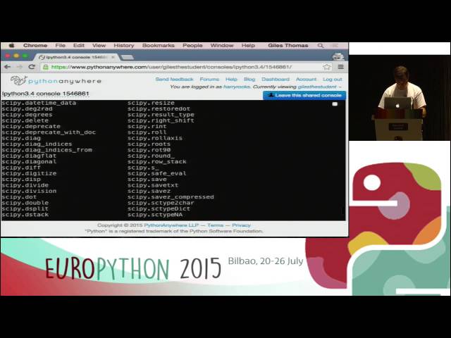 EuroPython Talk: PythonAnywhere and Education from EuroPython Conference | Class Central