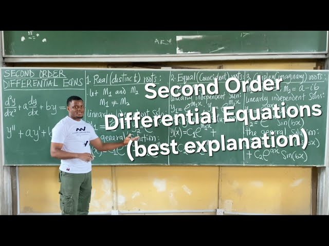 Free Video: Second Order Linear Differential Equations - Meaning ...