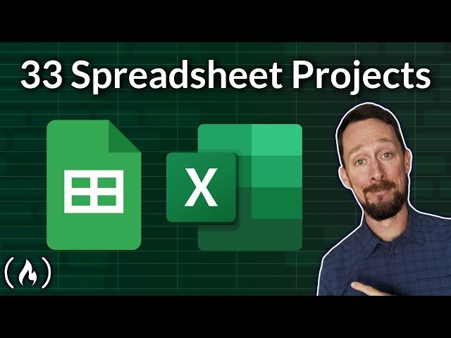 Free Video: 33 Practical Projects in Excel and Google Sheets for Beginners from freeCodeCamp ...