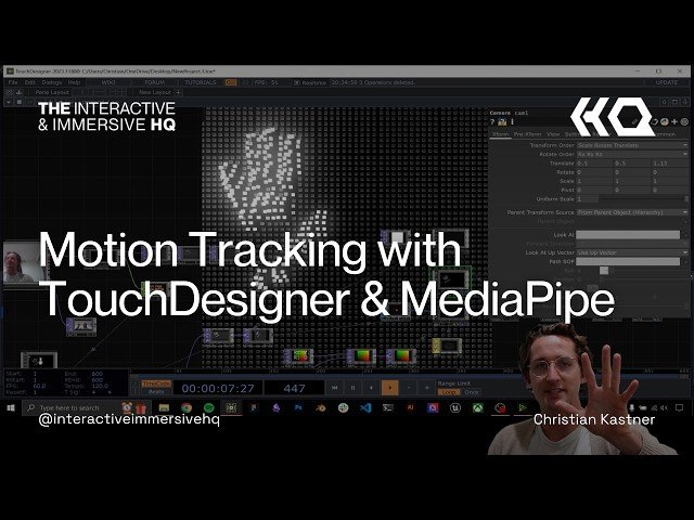 Free Video: Motion Tracking with TouchDesigner and MediaPipe - Tutorial 196 from The Interactive ...