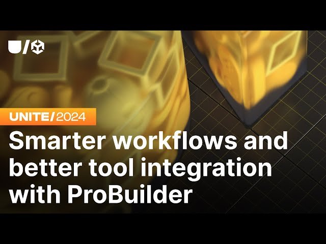 Free Video: Smarter Workflows and Better Tool Integration with ProBuilder from Unity | Class Central