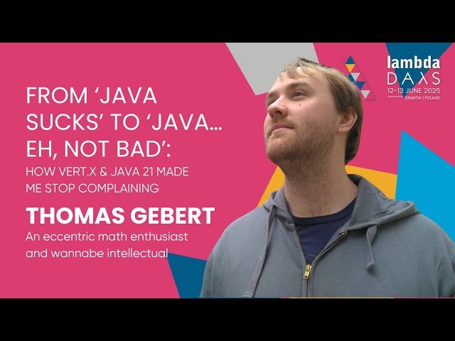 Free Video: From 'Java Sucks' to 'Java…Eh, Not Bad' - How Vert.x and ...