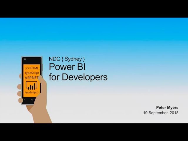 NDC Conferences Talk: Power BI for Developers from NDC Conferences | Class Central