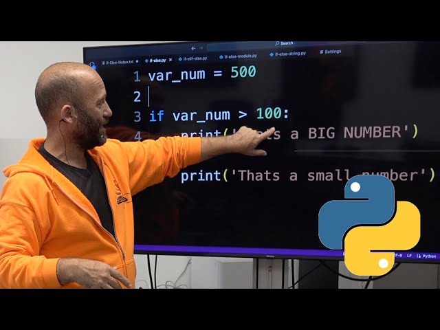 Free Video: If-Else Statements and Conditions in Python - Part 4 from Eli the Computer Guy ...