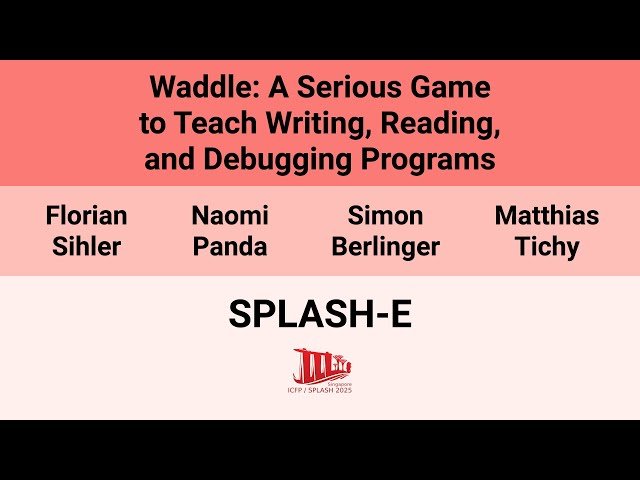 Free Video: Waddle - A Serious Game to Teach Writing, Reading, and ...