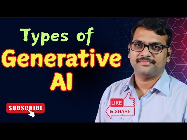 Free Video: Types of Generative AI You Need to Know - GANs, VAEs, Diffusion Models, Transformers ...