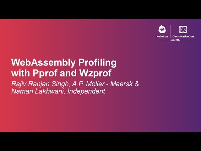 Free Video: WebAssembly Profiling with Pprof and Wzprof - Performance Optimization for Go ...
