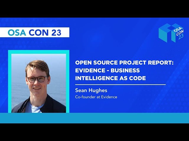 Free Video: Evidence: Business Intelligence as Code - An Open Source Project Overview from ...