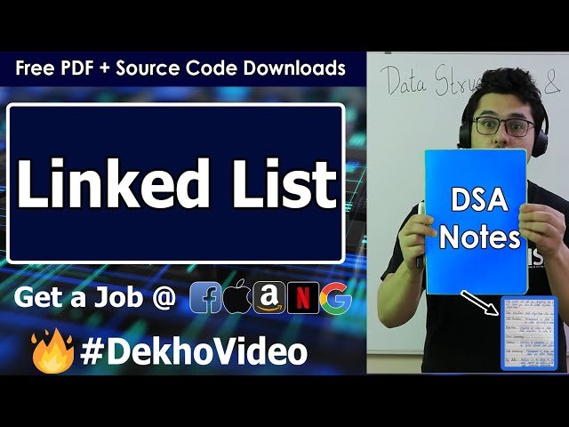 Free Video Introduction To Linked List In Data Structures From Codewithharry Class Central