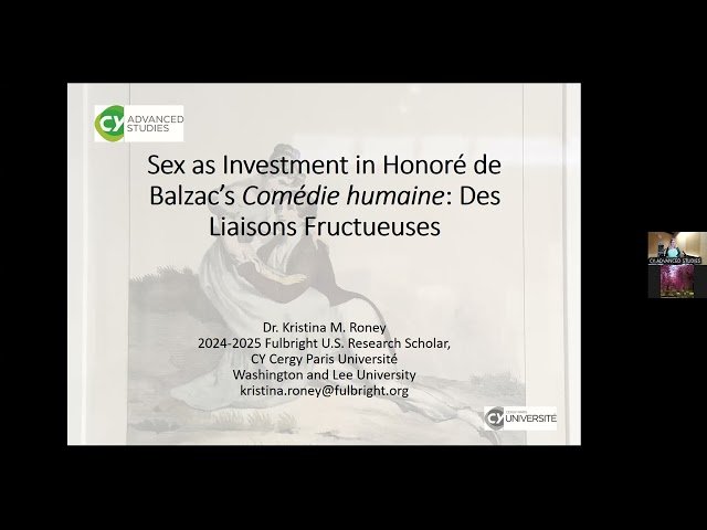 Free Video: Sex as Investment in Honoré de Balzac's Comédie humaine ...