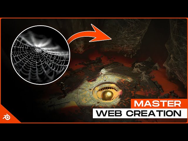 Free Video: How to Make Realistic Spider Webs in Blender - Wireframe Modifier Tutorial from ...