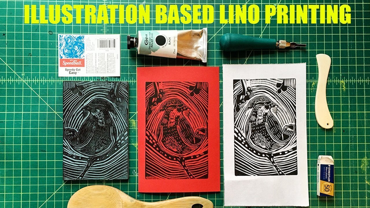 Online Course: Illustration Based Linoleum Block Carving + Printing ...