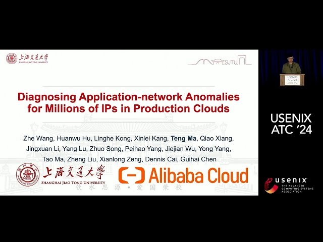Free Video: Diagnosing Application-Network Anomalies in Production Clouds from USENIX | Class ...