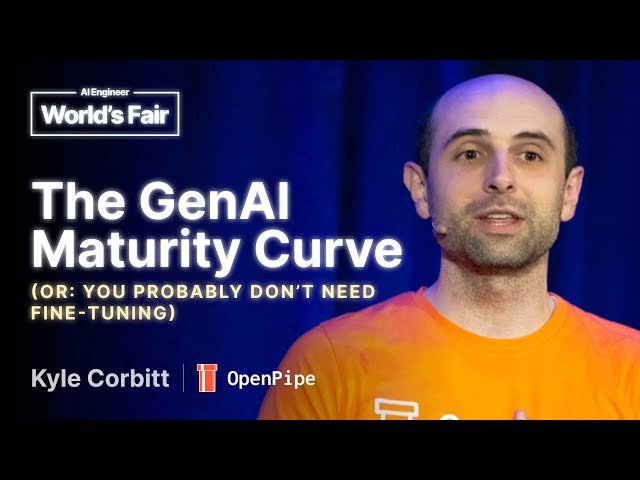Free Video: The GenAI Maturity Curve or You Probably Don't Need Fine Tuning from AI Engineer ...