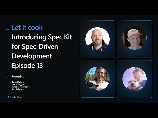 Free Video: VS Code - Let it Cook - Introducing Spec Kit for Spec-Driven Development - Episode ...