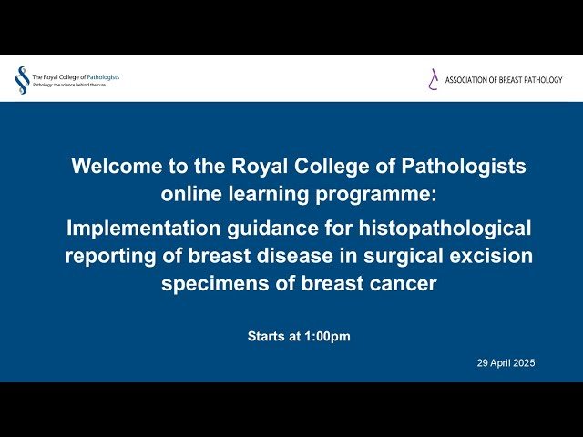 Free Video: Implementation Guidance: Reporting of Breast Disease in ...
