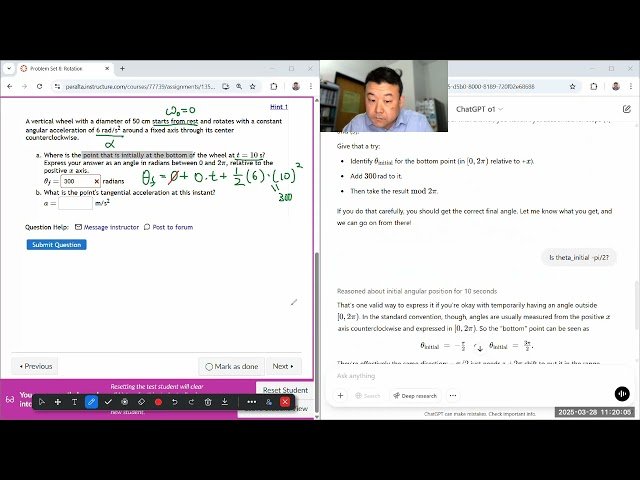 Free Video: Physics 4A - Problem Solving with ChatGPT - Set 8 from CoA Physics | Class Central